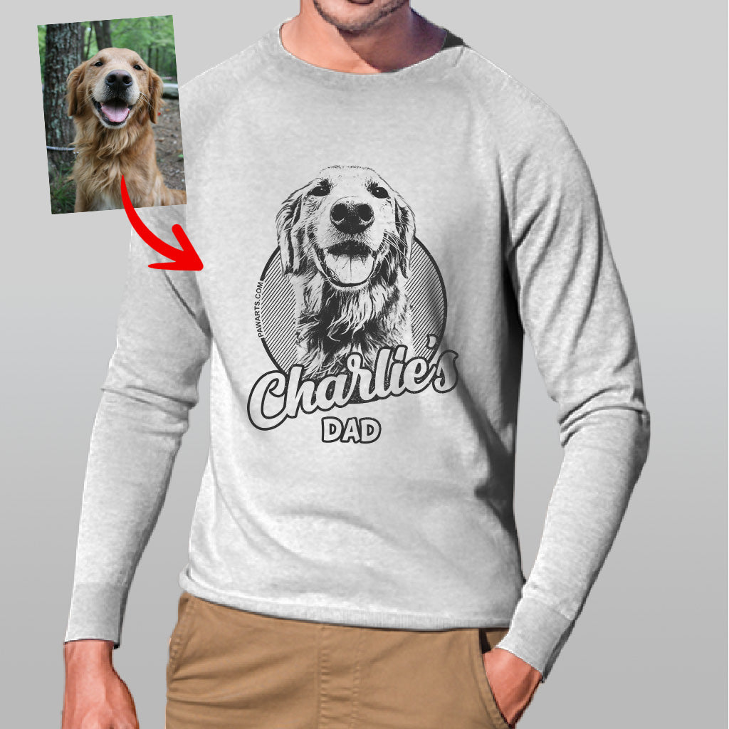 Pawarts - My Hooman Personalized Dog Long Sleeve Shirt For Dog Dad